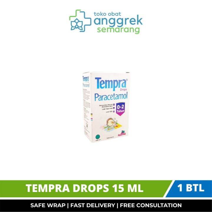 TEMPRA DROPS 15 ML BABY/MENURUNKAN DEMAM/PUSING/MERIANG/NYERI | Lazada ...