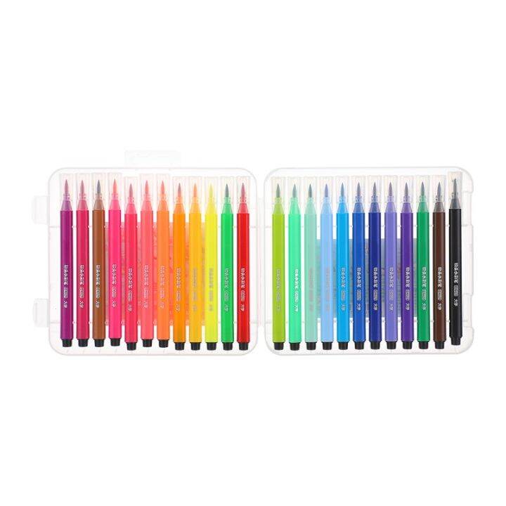 Miniso 12/24 Color Watercolor Pen Fineliner Drawing Coloring Art ...