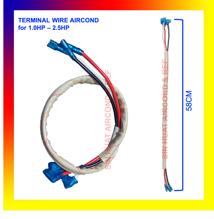 COMPRESSOR TERMINAL WIRE 1.0HP - 2.5HP TERMINCAL CABLE COMPRESSOR ...