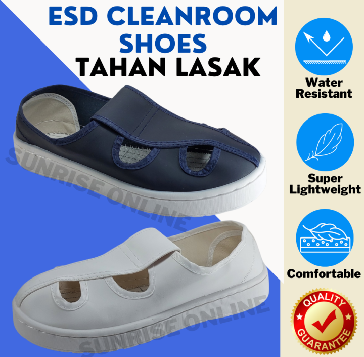(ORIGINAL) ESD Shoes White (Durable, Comfortable,Water Resistant ...