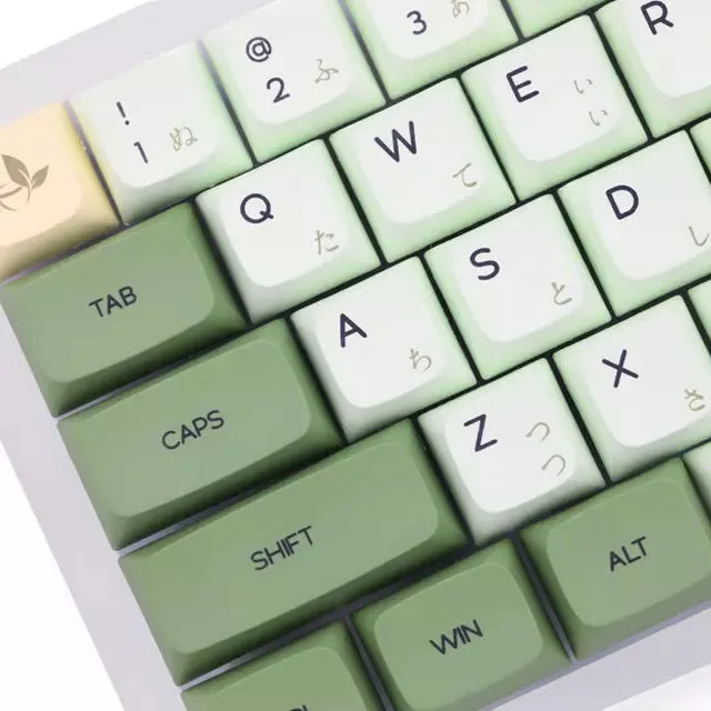 Anruo Mint Matcha Pbt Sublimation Green Key Cap 124 Keys Xda Mechanical ...