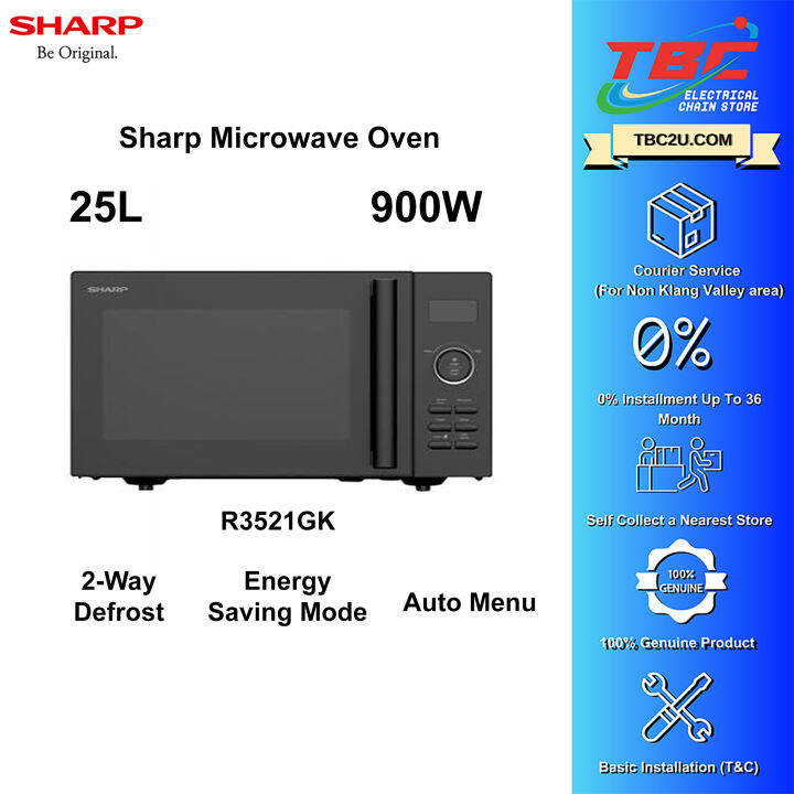 SHARP R3521GK 25L MICROWAVE OVEN | Lazada