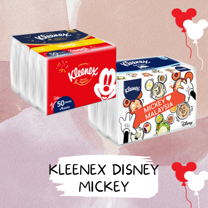 Kleenex Collection Disney Design Tissue Pack 4/3 Pack | Lazada