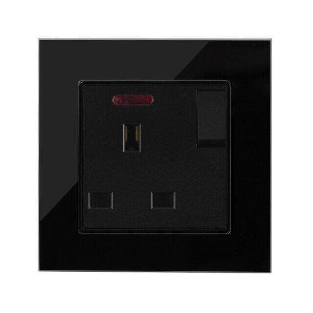 UK Plug Power Socket 13A With USB Charging Wall Outlet Double Outlet ...