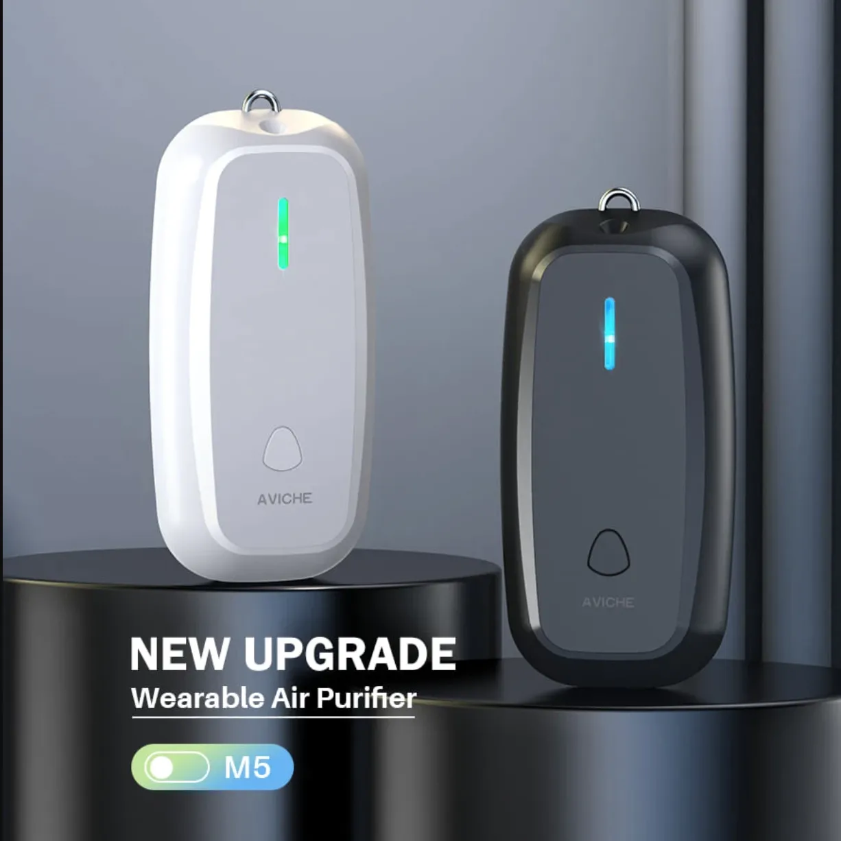 พร้อมส่ง เครื่องฟอกอากาศพกพา M5 Aviche Wearable Air Purifier รุ่น M5 ...