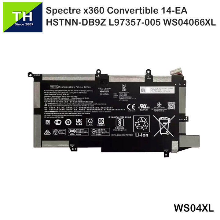 HP WS04XL HSTNN-DB9Z L97352-2C1 HP Spectre x360 Convertible 14-EA 66 ...