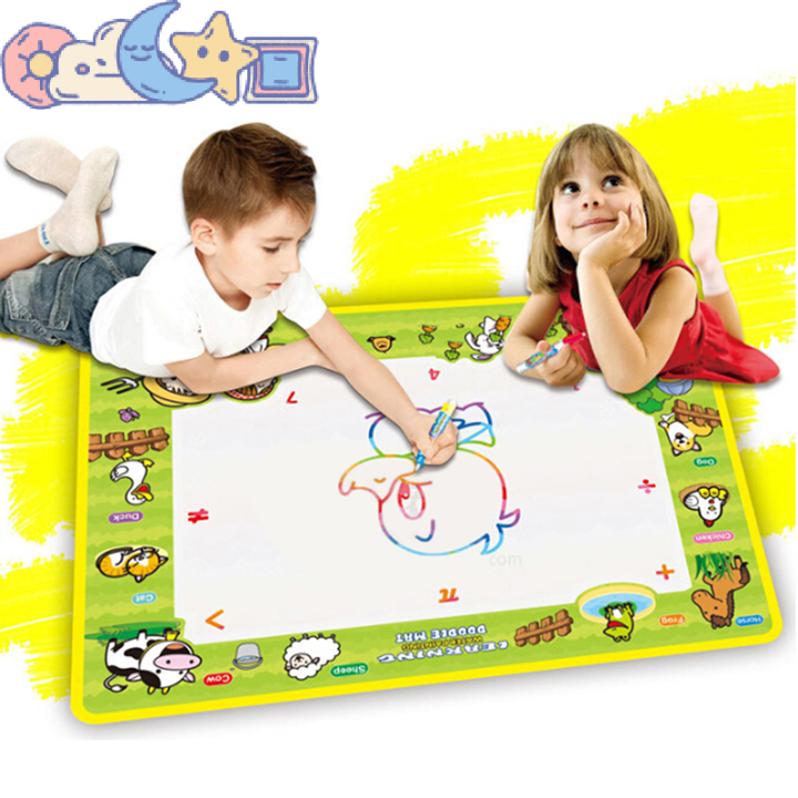 hedeguoji🍬 Water drawing mat with 2 drawing pen kid's magic water ...