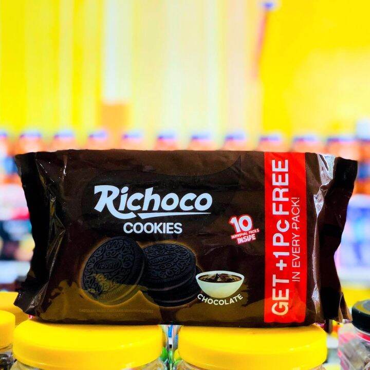 ♂ Richoco Cookies 9 Packs 1 Pack FREE Chocolate / Cookies Cream 280g ...