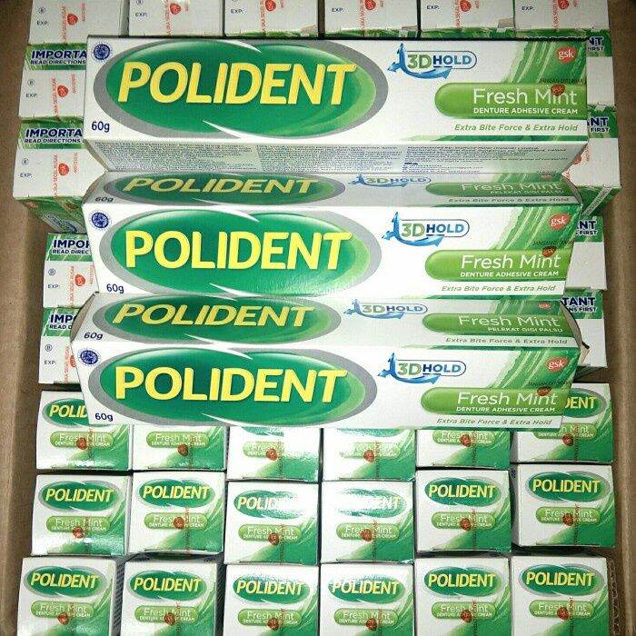 Polident Adhesive Fresh Mint 60gr | Lazada Indonesia