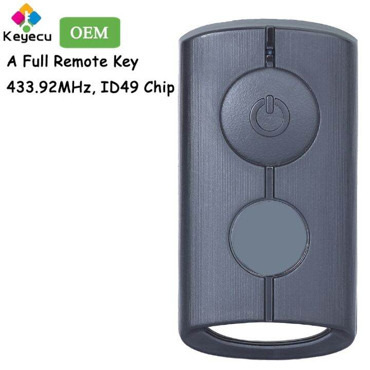 KEYECU OEM Motorcycle Remote Control Key With 433.92MHz ID49 Chip for ...