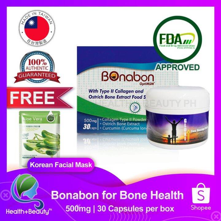 Bonabon Bone Health with Type II Collagen 500mg 30 Capsules | Lazada PH