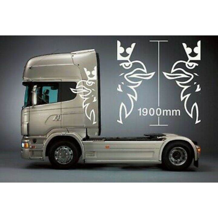 SCANIA TRUCK LOGO STICKER DECAL for Cab X2 | Lazada