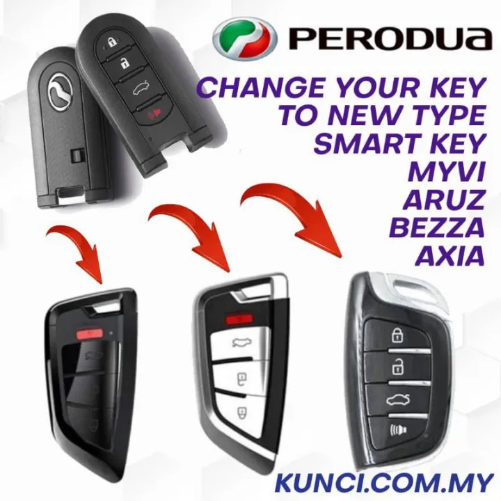 Perodua MYVI BEZZA ARUZ AXIA smart key | Lazada