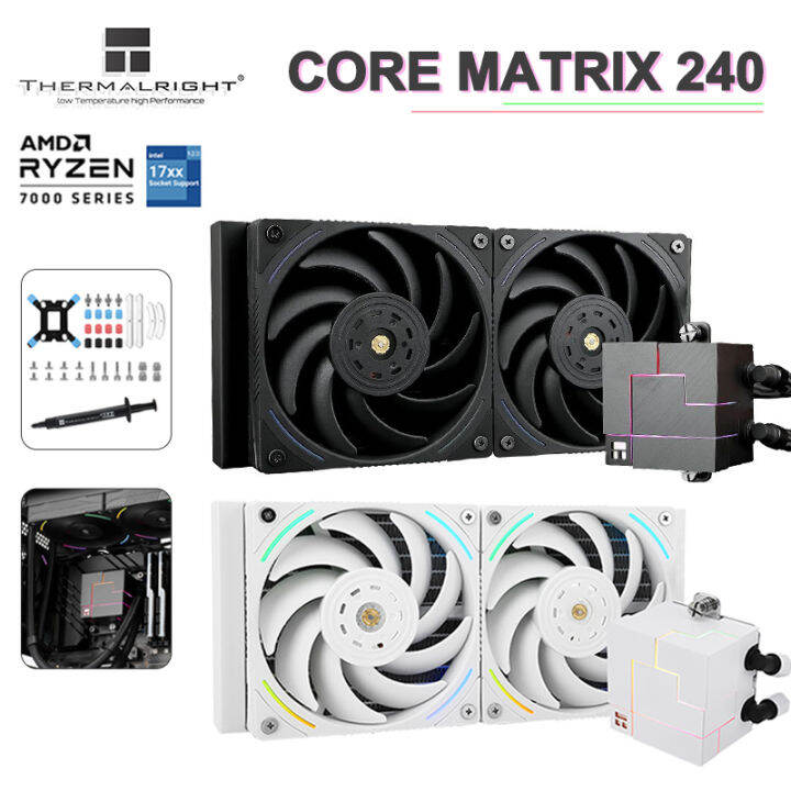 Thermalright CORE MATRIX 240หม้อน้ำเย็น CPU CPU All In One สารทำความ ...