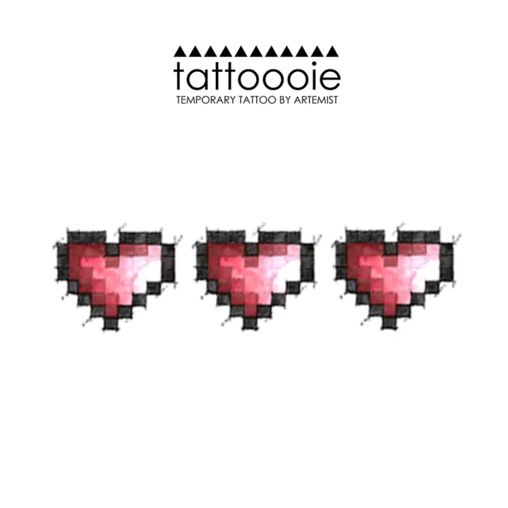 TATTOOOIE - TEMPORARY TATTOO - SUPER MARIO HEART POINTS | Lazada PH