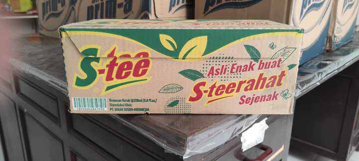 S-Tee Kotak S Tee 1 Dus isi 24 pcs 200 ML Teh Manis Botol Sosro Tetra ...