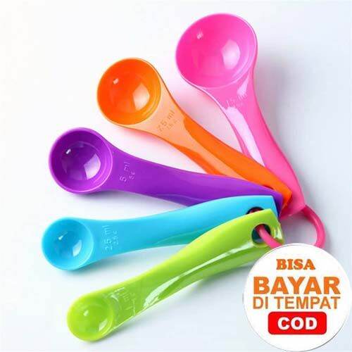 Sendok takar set 5 in 1 warna warni ukuran kue air bumbu Masker ...