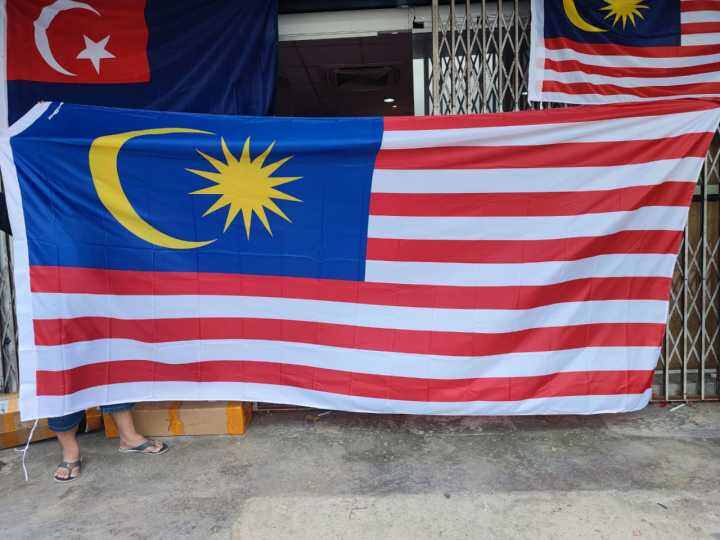 6x12 kaki Bendera Malaysia Flag 6x12ft 2 side printing *READY STOCK ...