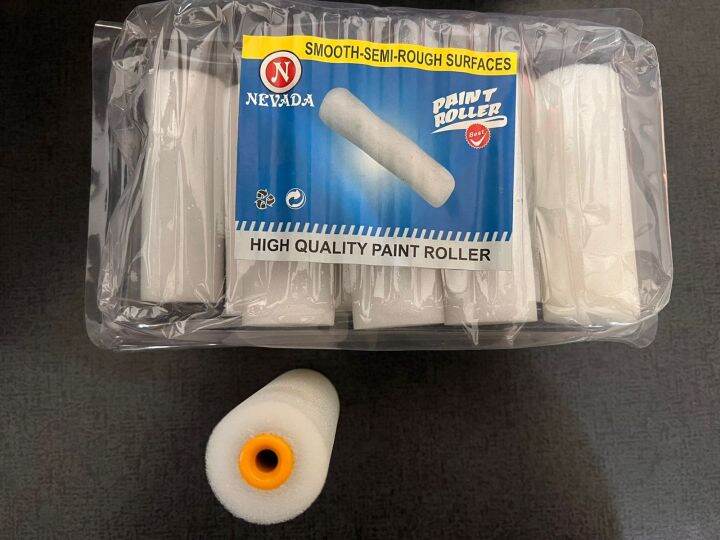 Busa Kuas Roll Refill Rol Cat Mini Bahan Busa Foam 4 inch 100 mm spons ...