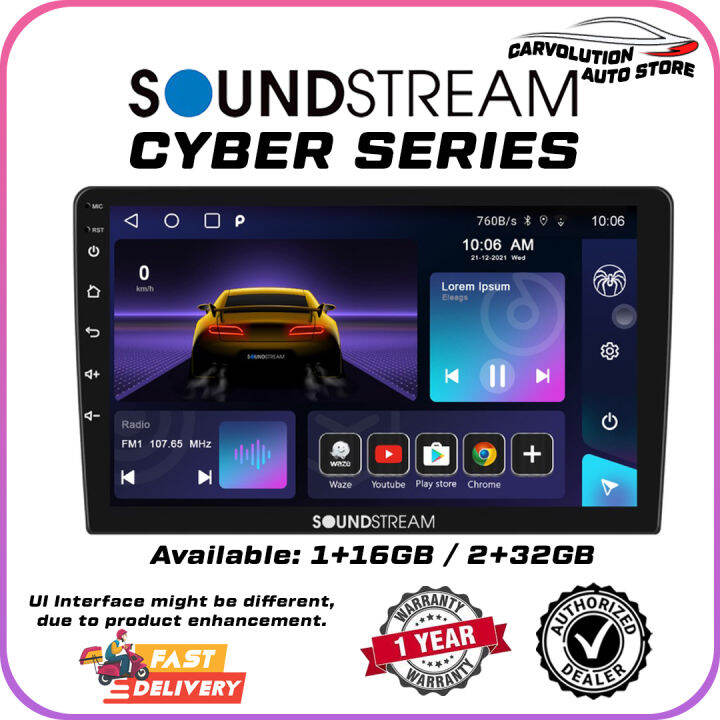 SOUNDSTREAM CYBER Android 12 Car Big Screen Player Android Player ...