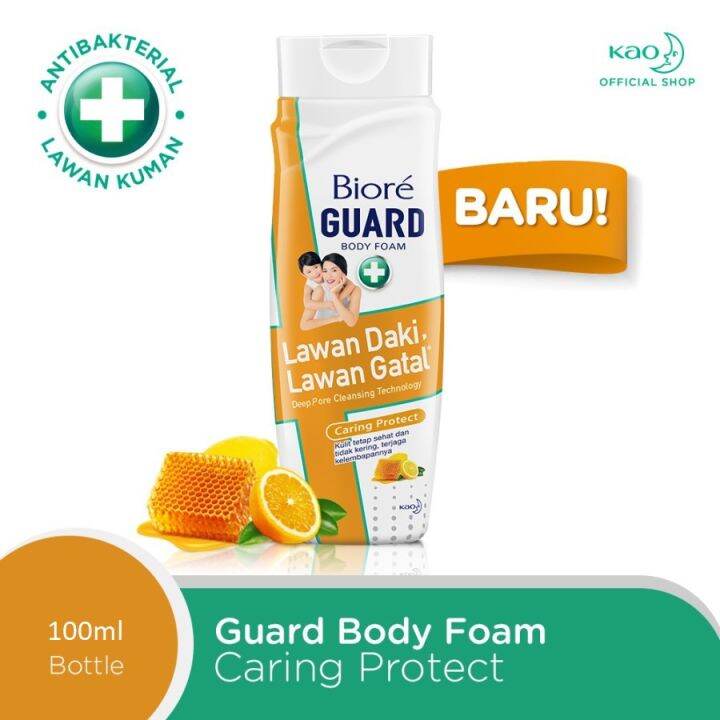 [100ML-BOTOL] BIORE GUARD BODY FOAM ALL IN 1 / ACTIVE ANTIBACTERIAL ...