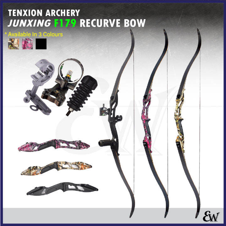 TenXion Archery JunXing F179 Recurve Bow Busur Anak Panah Memanah ...