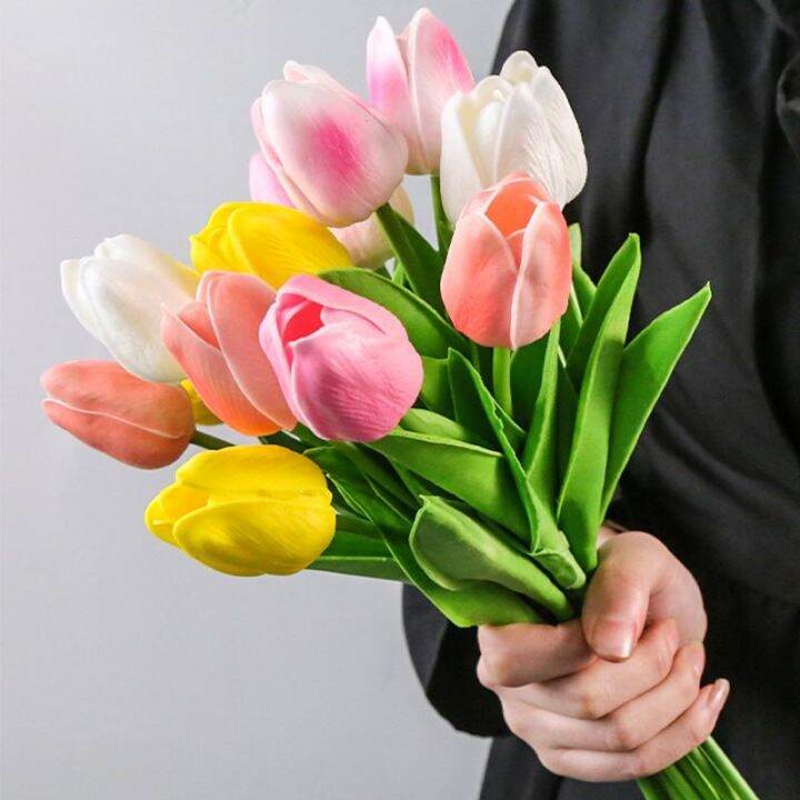 【LonlyDance】COD ดอกทิวลิป ทิวลิปปลอม Tulip Flower ดอกไม้ปลอม ทิวลิป พร้อพถ่ายรูป prop ดอกไม้ตก ...