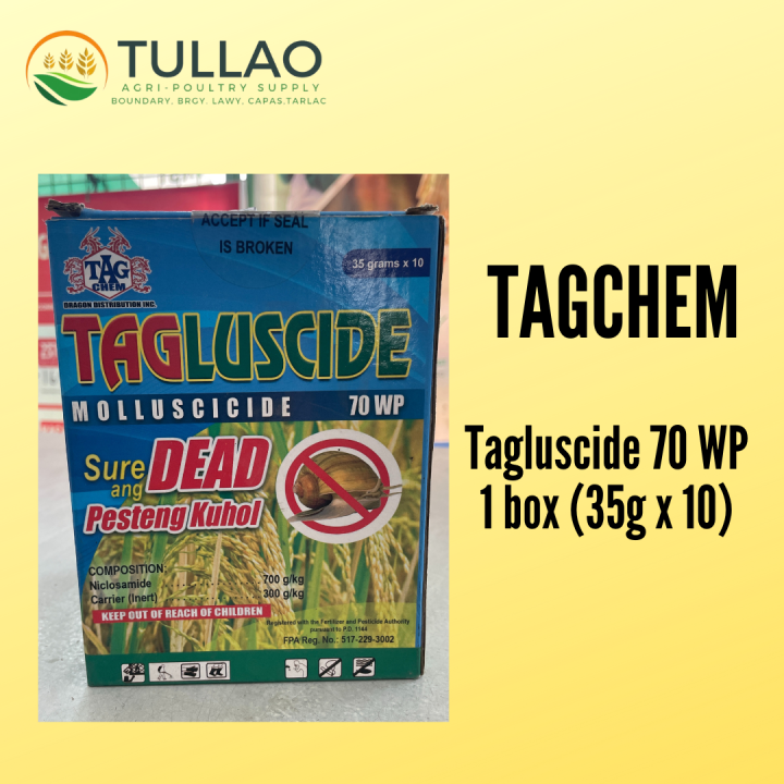 TAGCHEM Tagluscide 70 WP 35g x 10 / 35g Molluscicide | Lazada PH