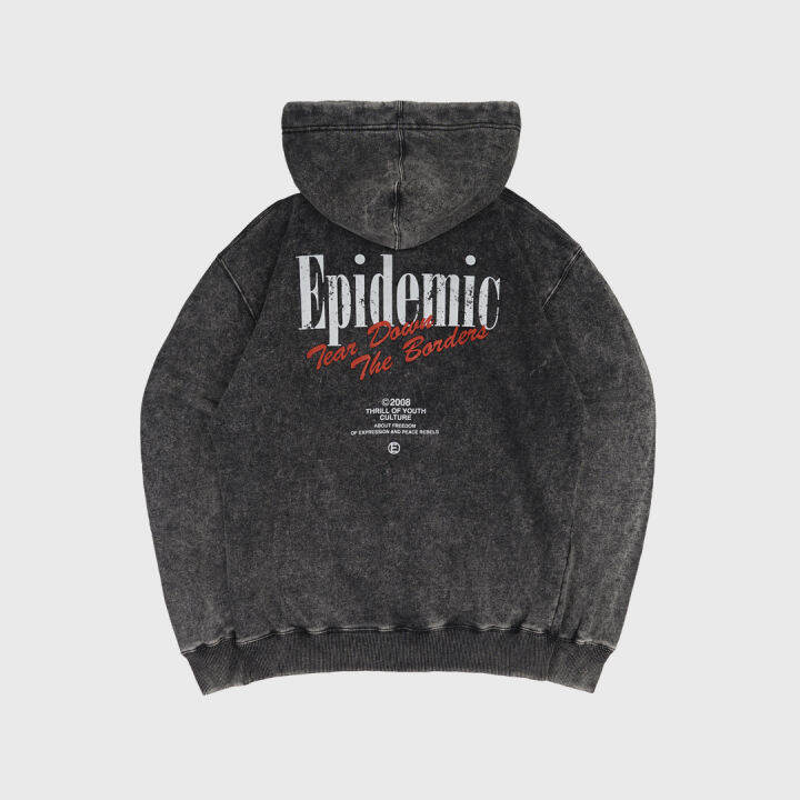 Epidemic Pullover Hoodie 330 Gsm Washing New Tears | Lazada Indonesia