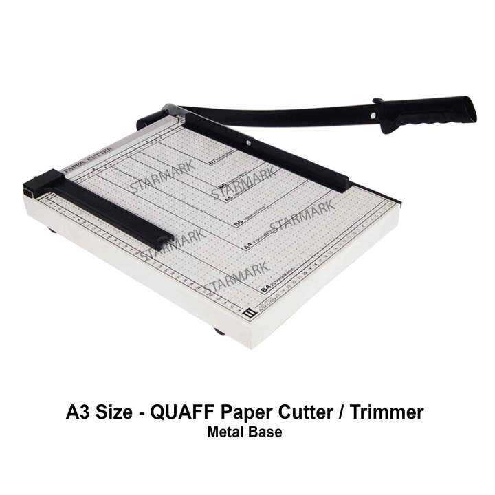 Quaff Paper Cutter Trimmer A3 Size Metal Base - Cutters Trimmers for ...