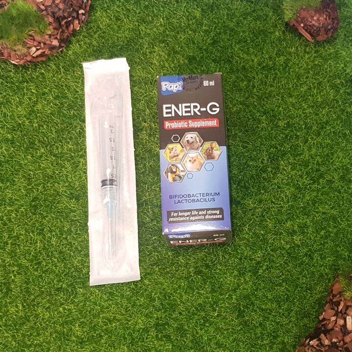 Ener G Probiotic Food Supplement 60ml with 1 FREE SYRINGE | Lazada PH