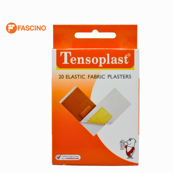 Tensoplast Elastic Fabric Plasters 20 ชิ้น พลาสเตอร์ เทนโซพล๊าส ...