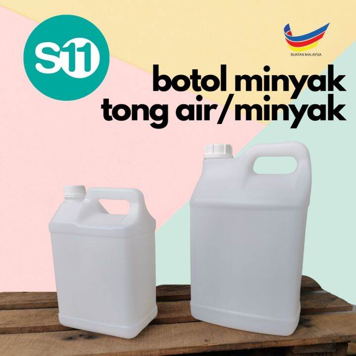 S11 HDPE Botol Air Botol Minyak Baharu 5Liter 10Liter Water Bin | Lazada