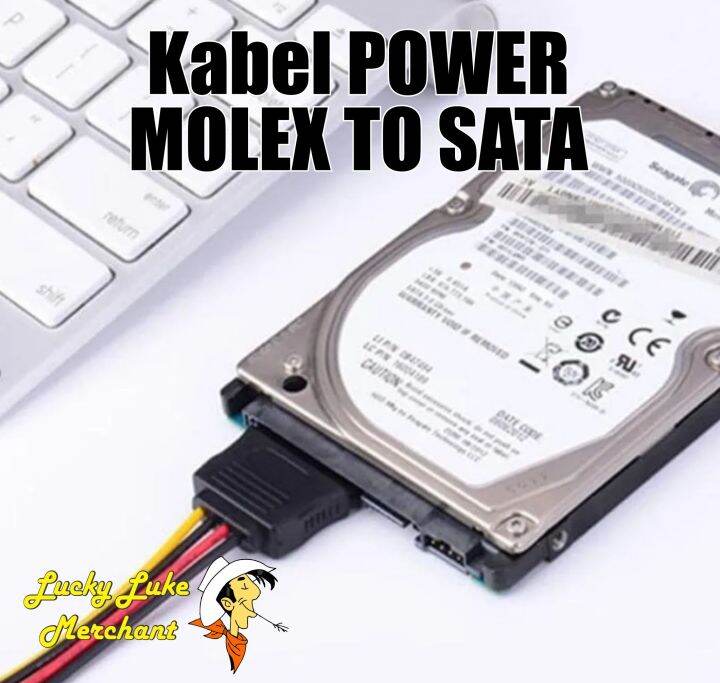 Kabel power molex to sata converter molex to sata konverter power ...