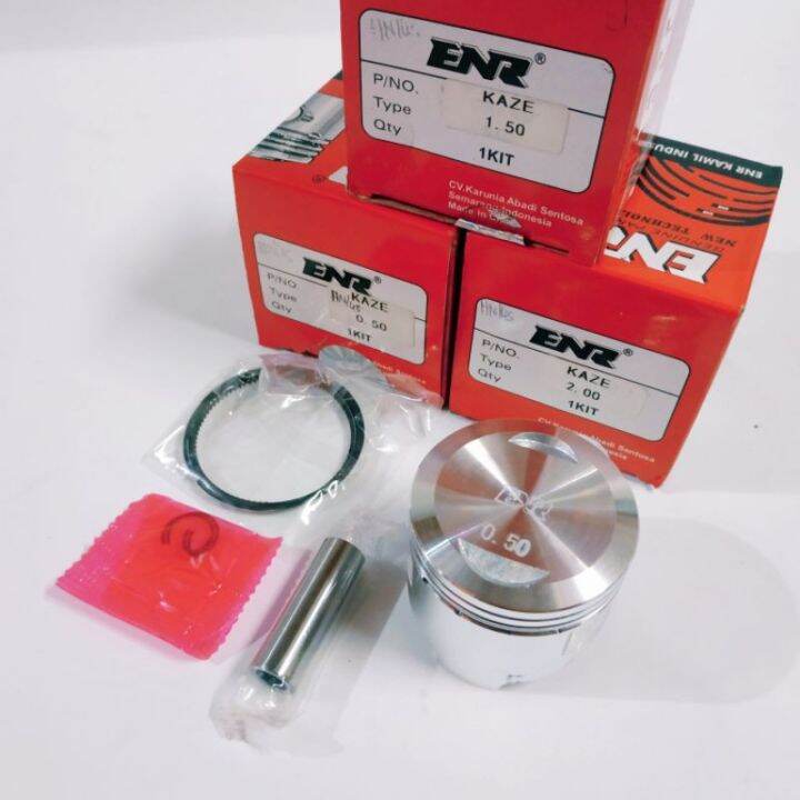Piston Kit Set KAZE JUPITER Z NEW Ukuran Os : STD - 050 - 075 - 125 ...