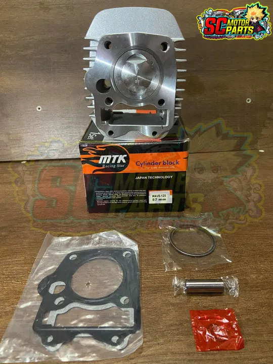 MTK HONDA WAVE 125 57MM SEMI DOME CYLINDER BLOCK SET | Lazada PH