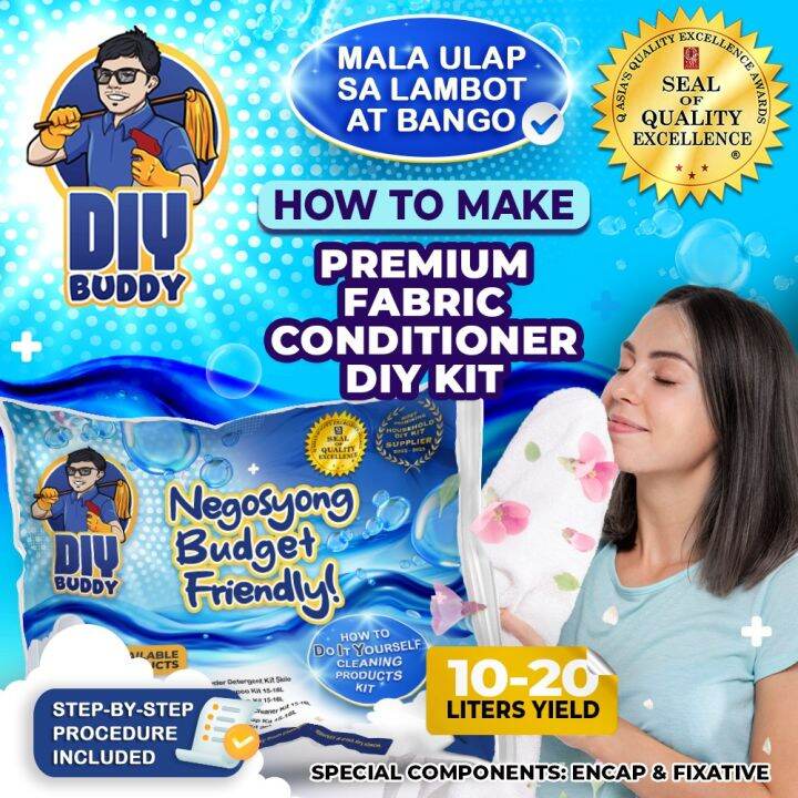 PREMIUM FABRIC CONDITIONER (FABCON) DIY KIT (Yields 10 or 20Liters) DIY ...