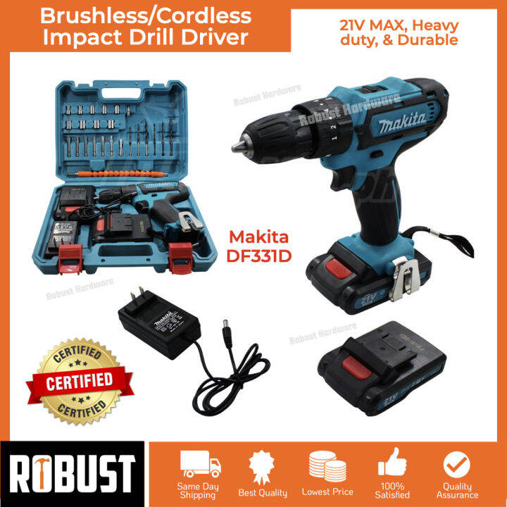 [ROBUST] Makita DF331D 21V MAX Heavy-Duty Cordless Rechargeable ...
