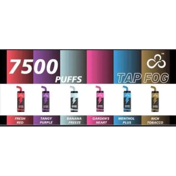 Top Fog Up To 7500 puffs Disposable Legit Tap Fog Rechargeable 15ml ...