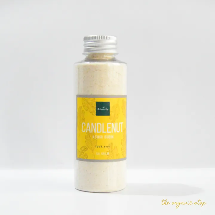 TheOrganicStop Kemiri Bubuk Candlenut Powder 60 gram | Lazada Indonesia