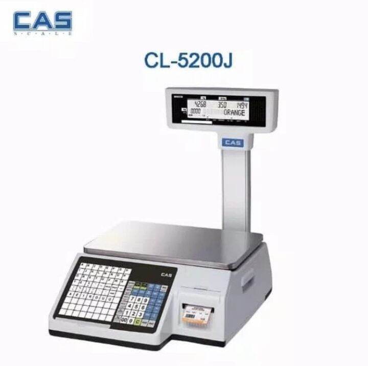 Timbangan Print Label Cas CL-5200JP 30 Kg / Timbangan Supermarket 30Kg ...