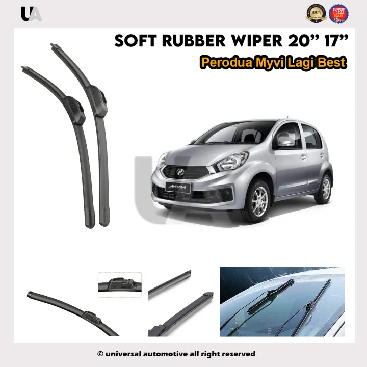 Perodua Myvi Lagi Best Car Front Windscreen Rubber Soft Wiper Size 20 ...
