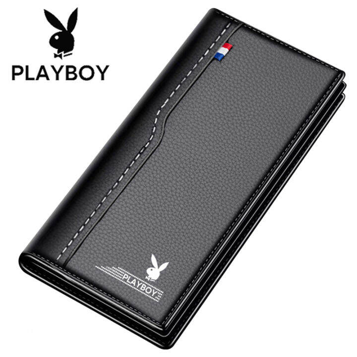 Playboy Leather PU Long Wallet for Men Leather Credit Card Holder Purse ...