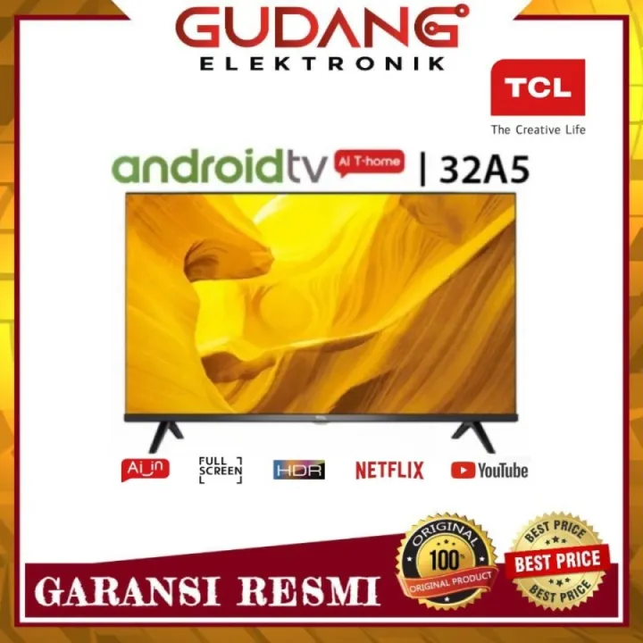 LED TV 32 INCH TCL 32A5 ANDROID LED TCL 32A5 Full Screen | Lazada Indonesia