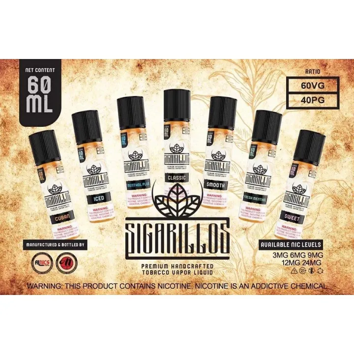 Sigarillos 60ml 6-12mg E Liquid High Strength High VG Legit ejuice ...