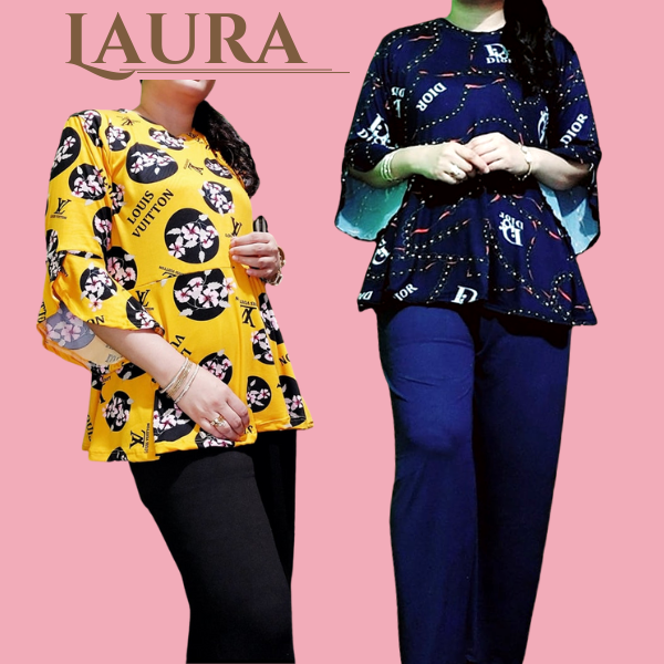 Basic Outfits LAURA PLUS SIZE SQUARE PANTS TERNO muslim terno | Lazada PH