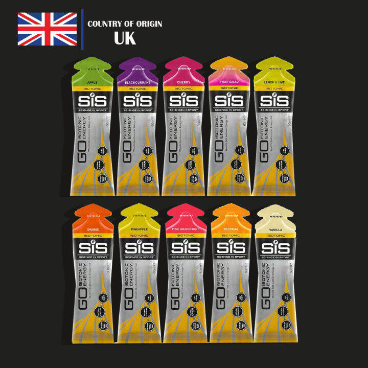 Science In Sport GO Isotonic Energy Gels, Running Gels with 22 g ...