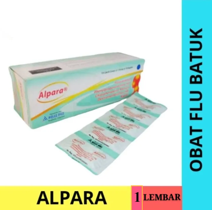 ALPARA TABLET ISI 1 LEMBAR X 10 TABLET| UNTUK MENGOBATI SAKIT KEPALA ...