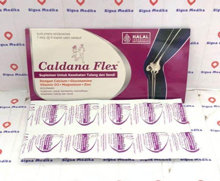 Caldana Flex Strip isi 6 tablet - Memelihara Kesehatan Tulang & Sendi ...