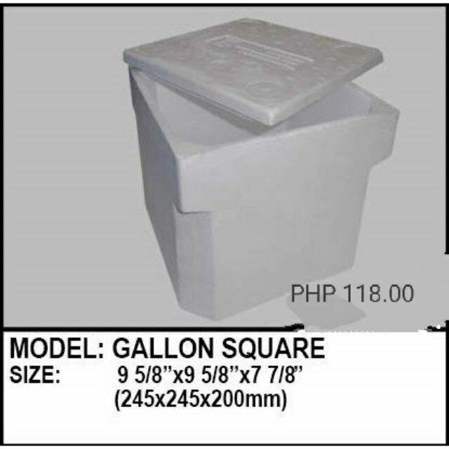 Styro Box-Gallon Square | Lazada PH